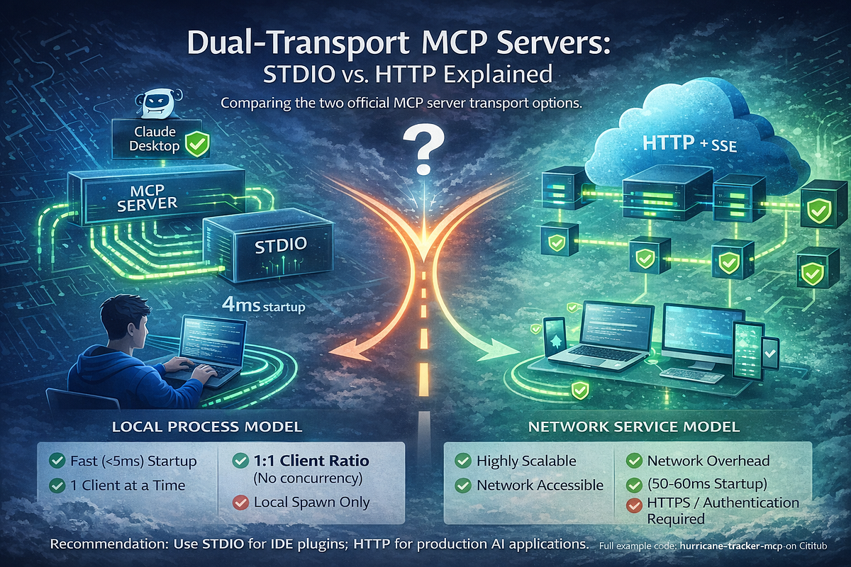 Dual-Transport MCP Servers: STDIO vs. HTTP Explained | by kumaran srinivasan | Jan, 2026 | Medium