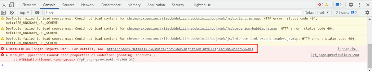 Fix “metamask No Longer Injects Web3” Error In 10 Seconds 2022 — Tutorial With Source Code