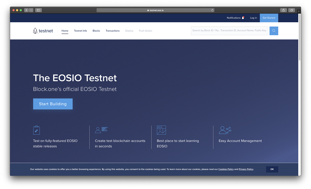 EOS 基礎 build up (3) EOSIO Testnet | by tony Kuo | Code Da | Medium