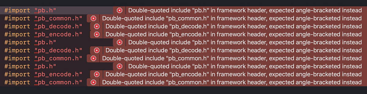 Xcode 12 Error with firebase “Double-quoted include “pb.h” in framework header, expected angle ...