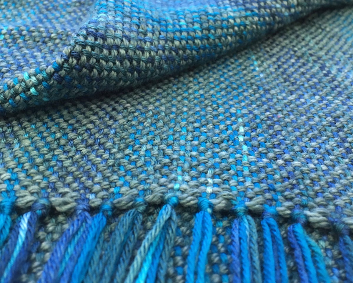 Scarf #4: Storm and Stone. Warp | by Kate Zwaard | Medium
