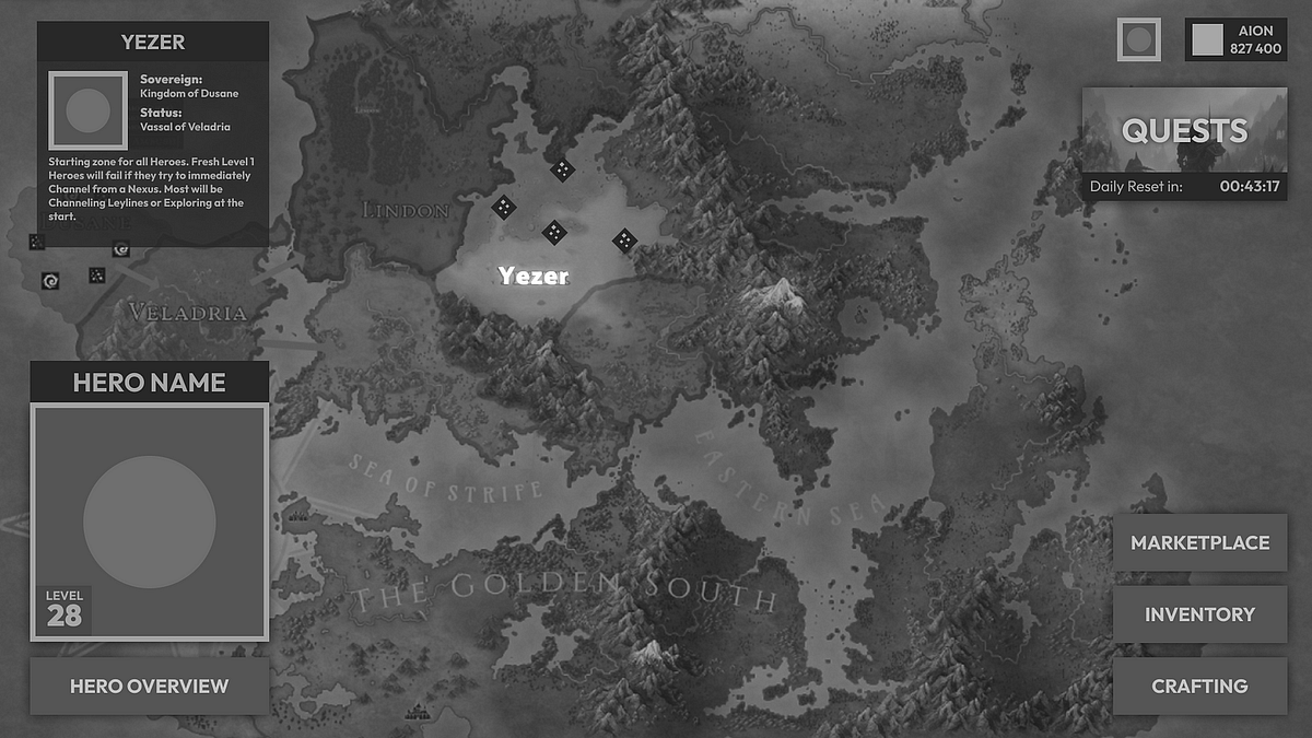 Devblog #1 — Designing the Home Screen | by Zarko Z | AionRising | Medium
