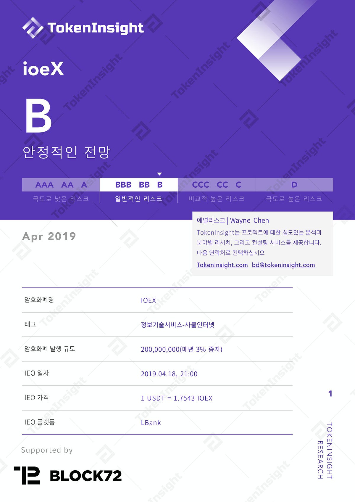 [토큰인사이트] ioeX 평가 보고서: B. 공식 홈페이지 : www.tokeninsight.com | by TokenInsight Korea | Medium