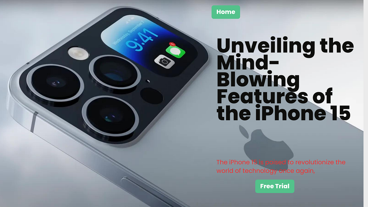 Unveiling the Mind-Blowing Features of the iPhone 15 2023 | by Maida Daugherty | Medium