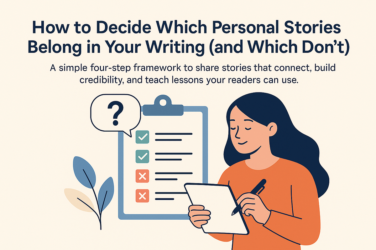 How to Decide Which Personal Stories Belong in Your Writing (and Which ...