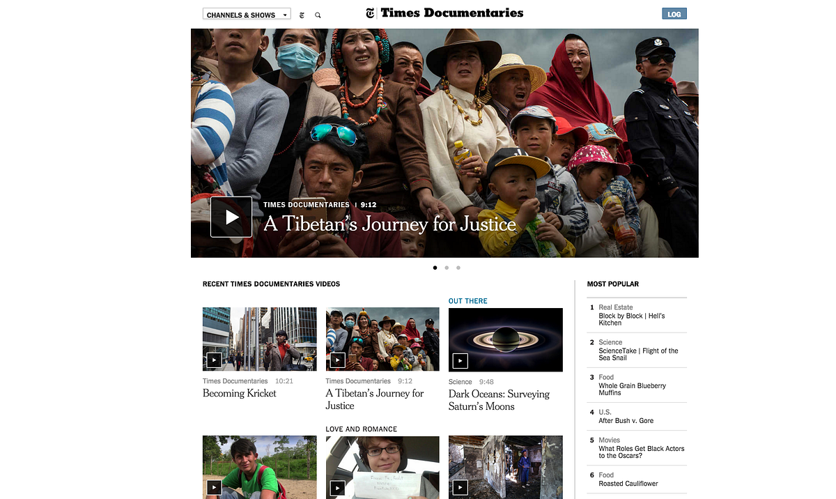 News outlets producing short, medium and long-form video journalism ...