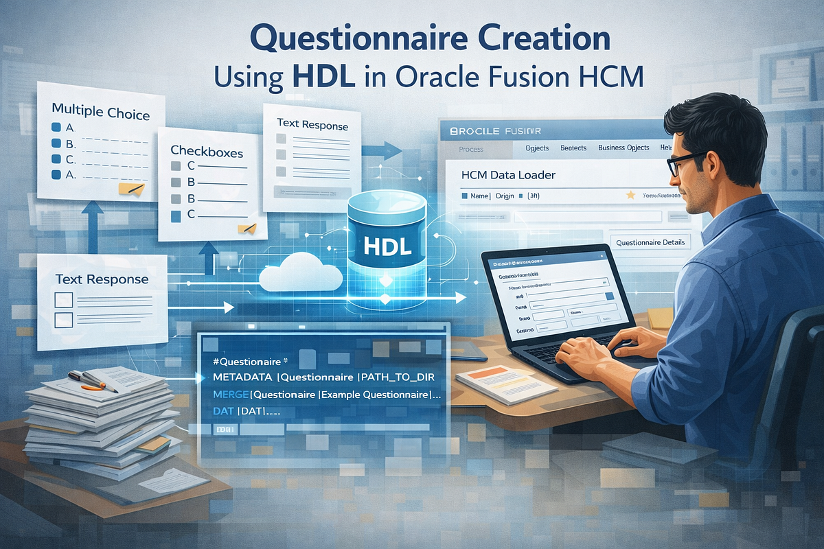 Questionnaire Creation Using HCM Data Loader (HDL) in Oracle Fusion HCM ...