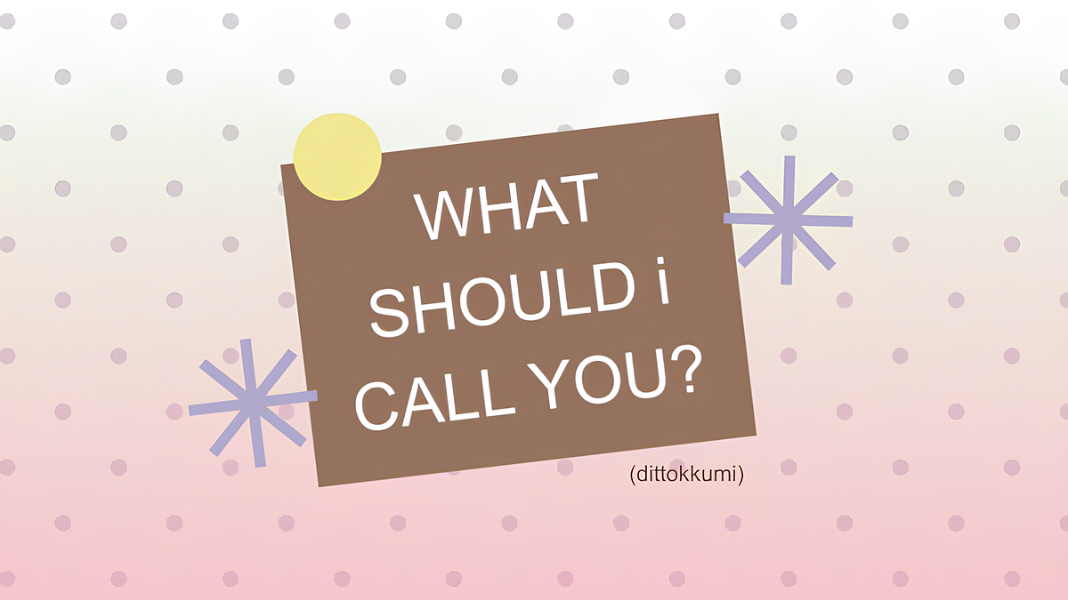 What should I call you?. Kirana melangkah keluar dari mobil yang… | by ...