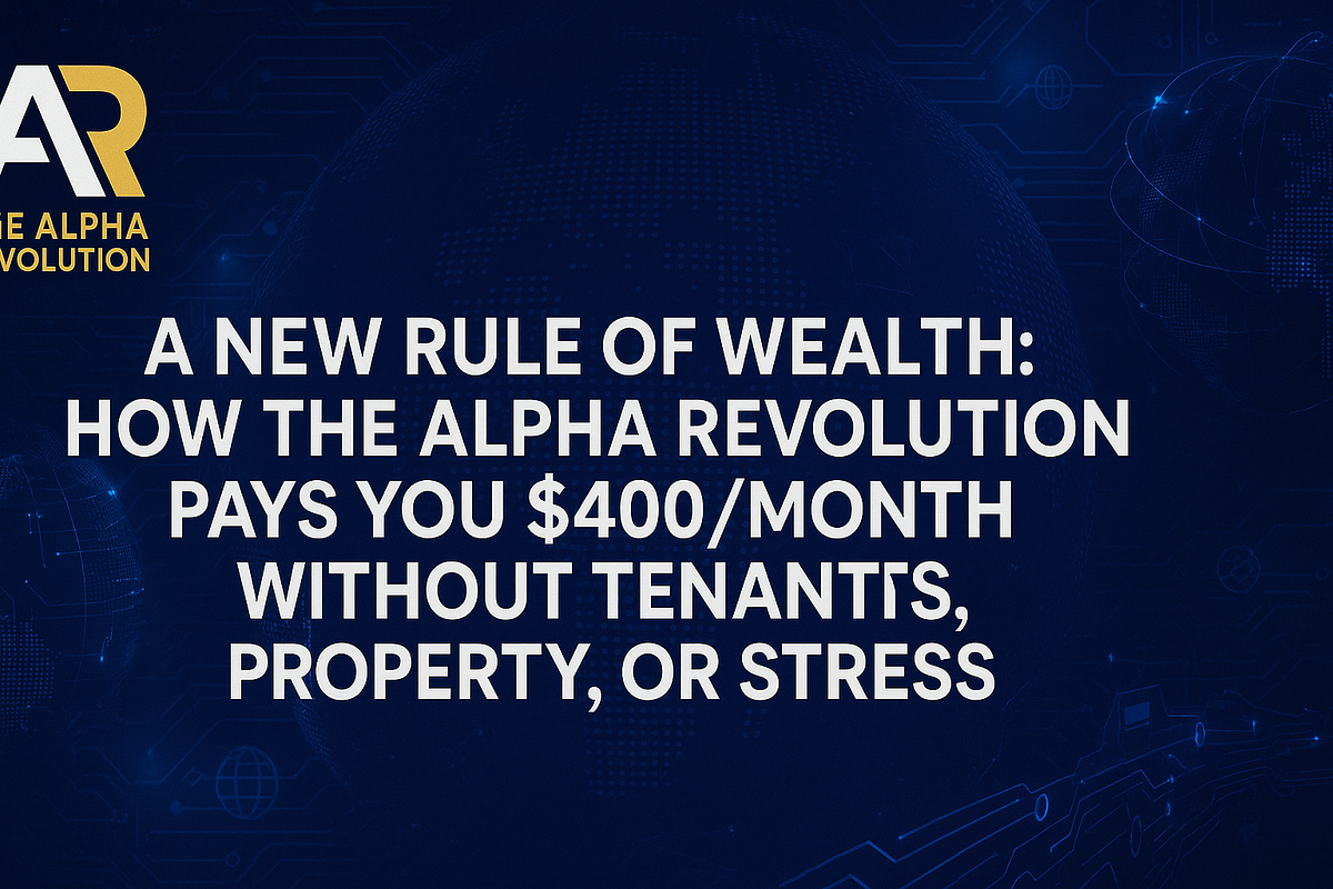 A New Rule of Wealth: How the Alpha Revolution Pays You $400/Month ...