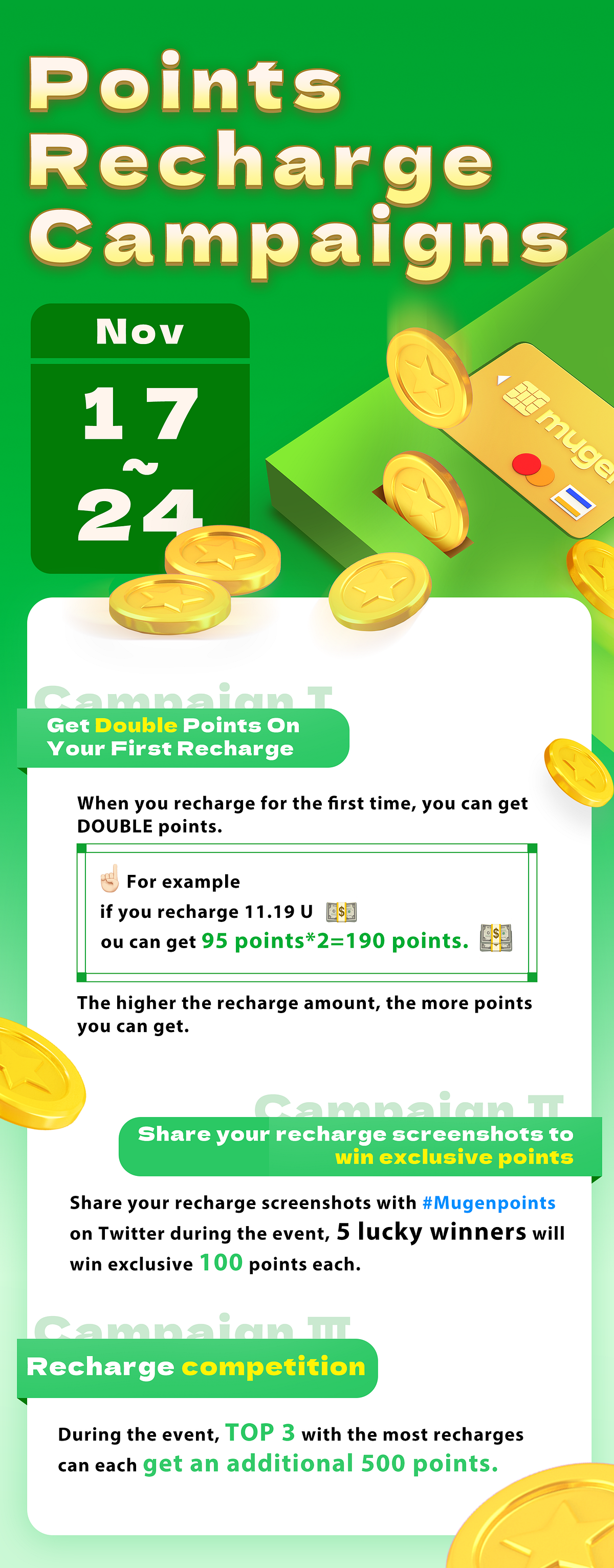 Mugen Campaign: Mugen Points Recharge Carnival | by Mugen ARt | Medium
