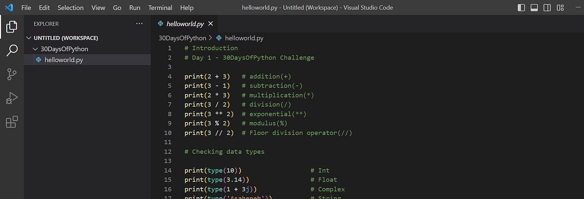 Programming Languagescripting Python — 30 Days Challenge By Dj Kone Medium