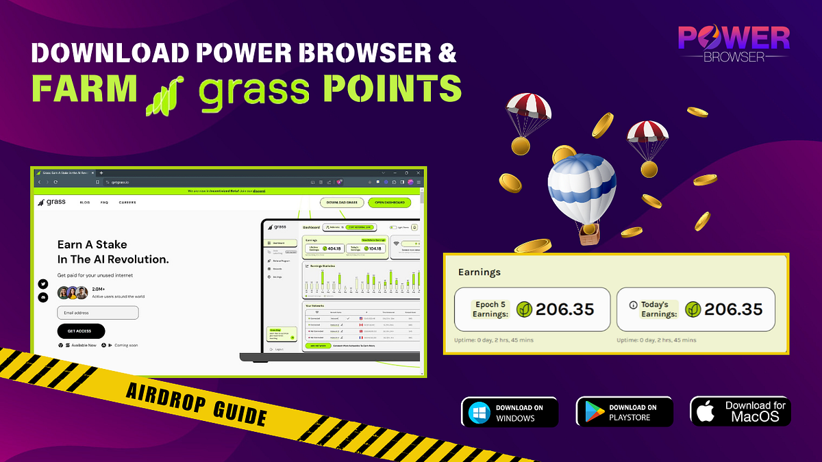 COMPLETE GUIDE: FARM GRASS POINTS ON POWER BROWSER | by Power Browser | May, 2024 | Medium