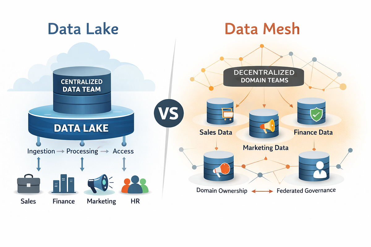 Data Lake vs Data Mesh: understanding the differences and when to use ...