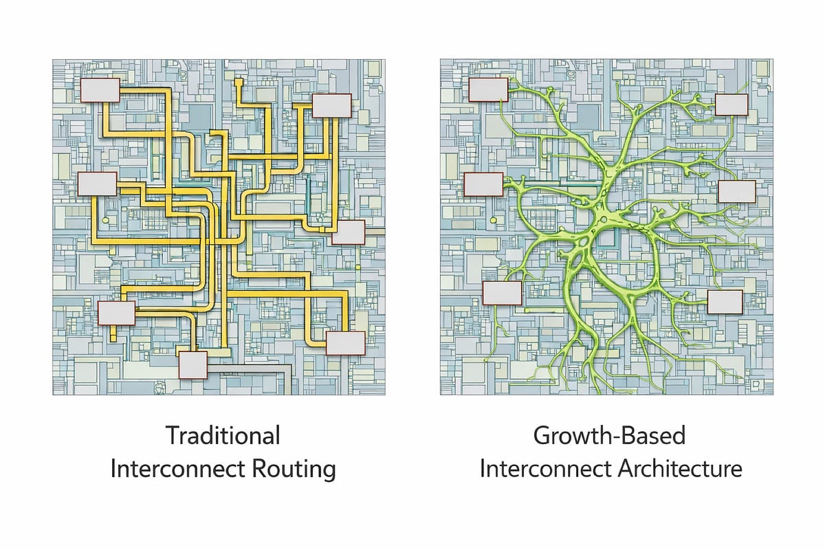 Self-Growing Interconnect Architecture: A Bio-Inspired Approach to Chip ...