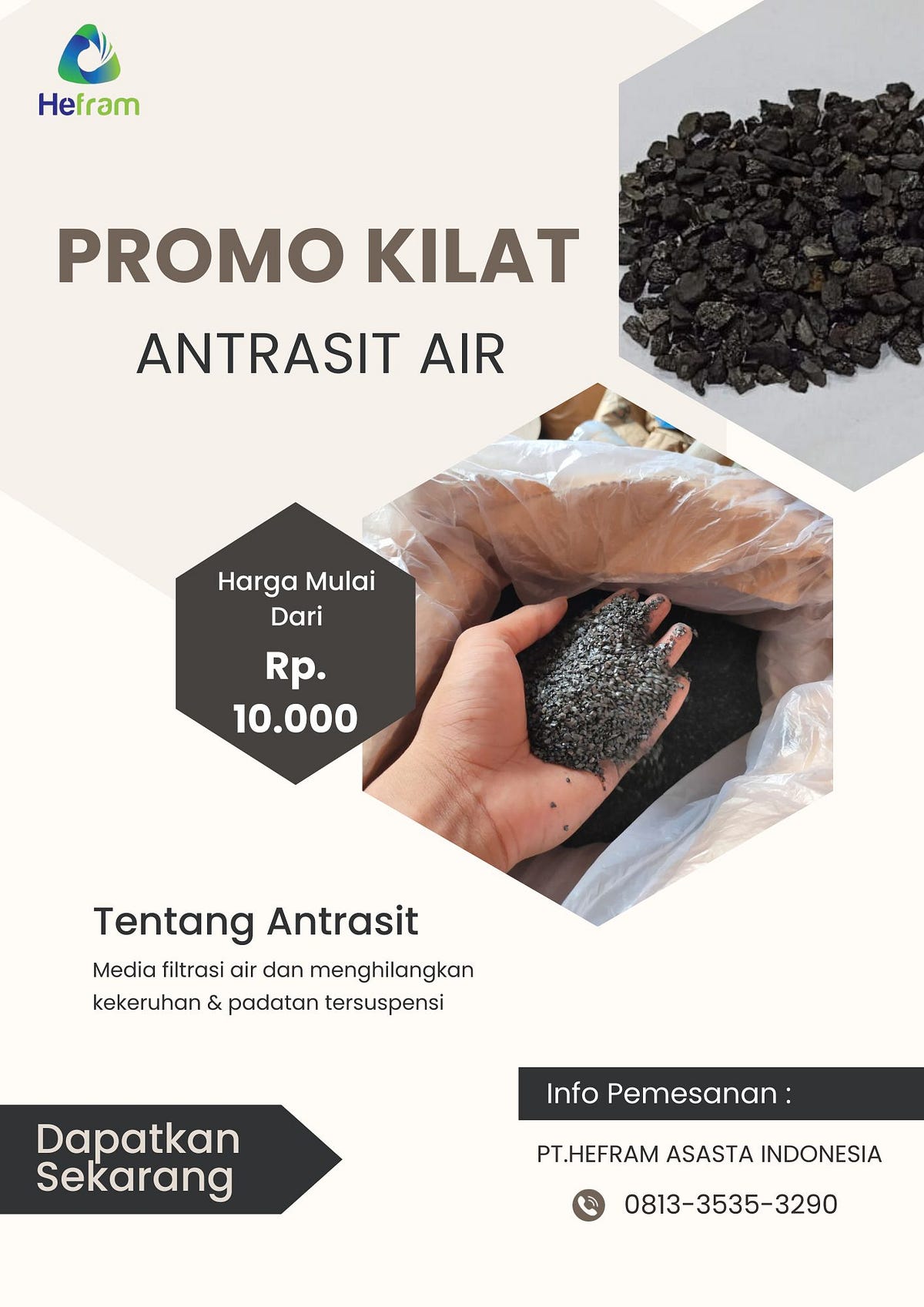 Promo Kilat Antrasit Air|PT.HEFRAM ASASTA INDONESIA | by Jual Pasir ...