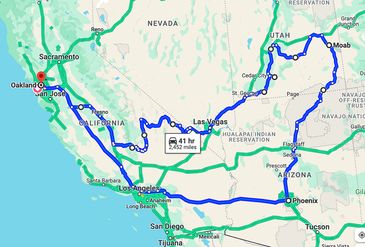Driving the Mighty Five in an EV. I recently returned from my first big ...