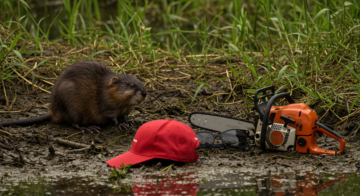 Mr. Muskrat - Paper Poetry - Medium