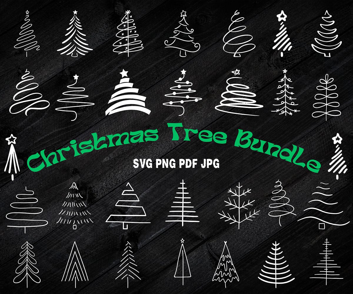 Christmas Tree Svg Bundle, Christmas Svg, Christmas Tree Svg, Christmas ...