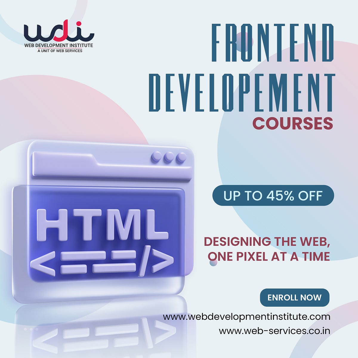 Front End Developer Course | Front End Developer Certification - webdevelopmentinstituterohini ...