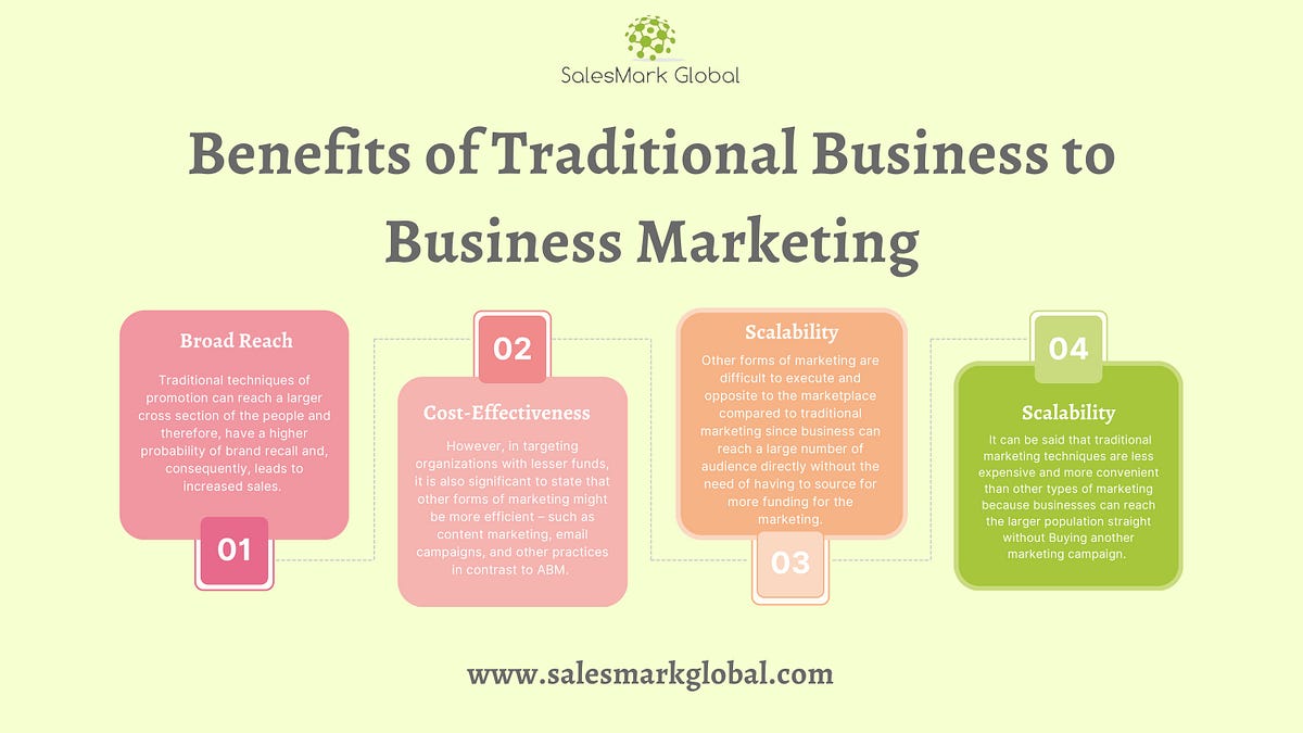 Benefits of Traditional Business to Business Marketing | by salesmark ...