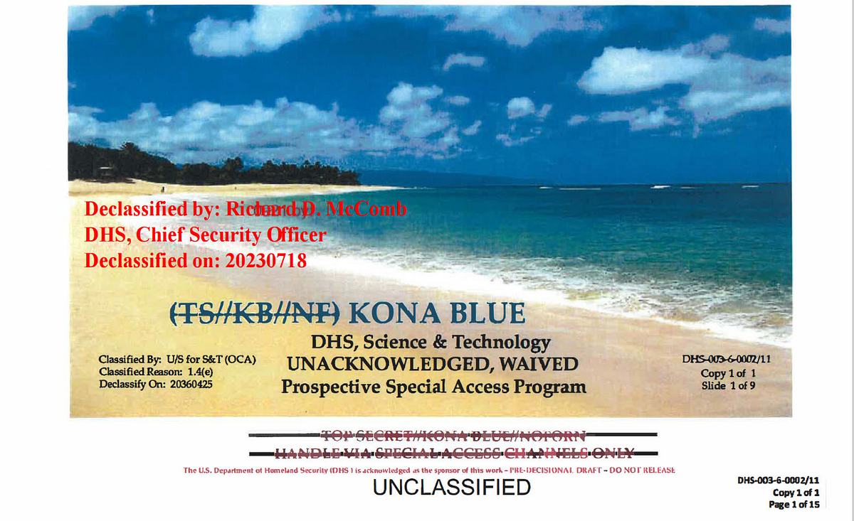 Mysterious Government UFO Program “KONA BLUE” | by Cristina Gomez | Medium