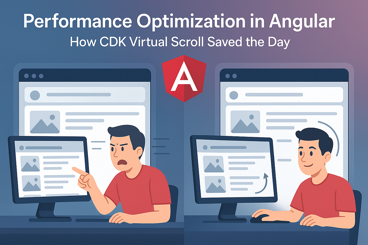 Performance Optimization in Angular: How CDK Virtual Scroll Saved the Day | by Pawan Kumawat ...