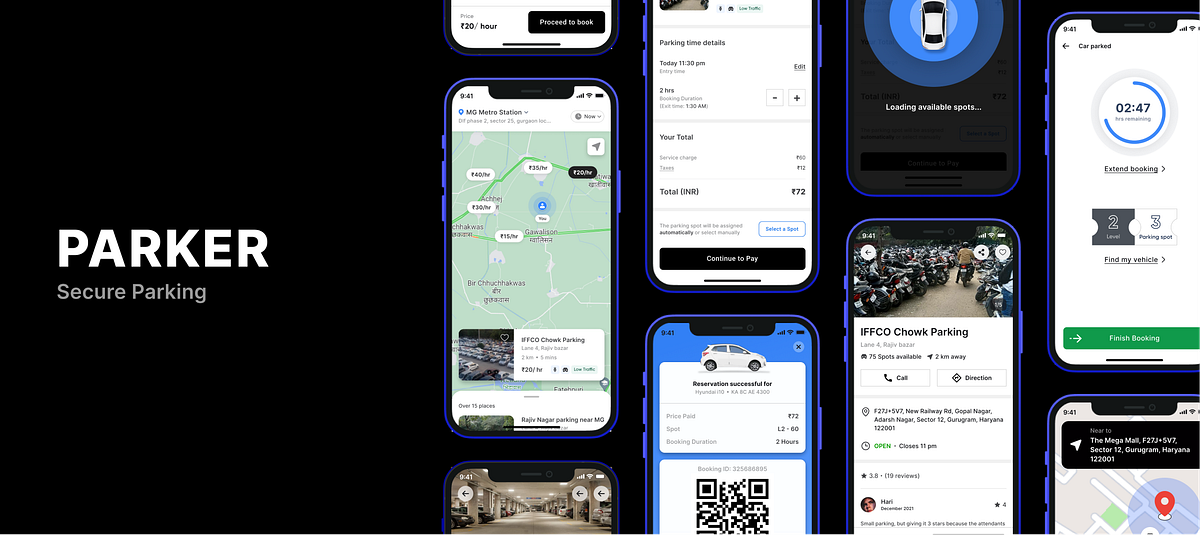 Helping locals and tourists explore and book parking spaces- UI/UX Case ...