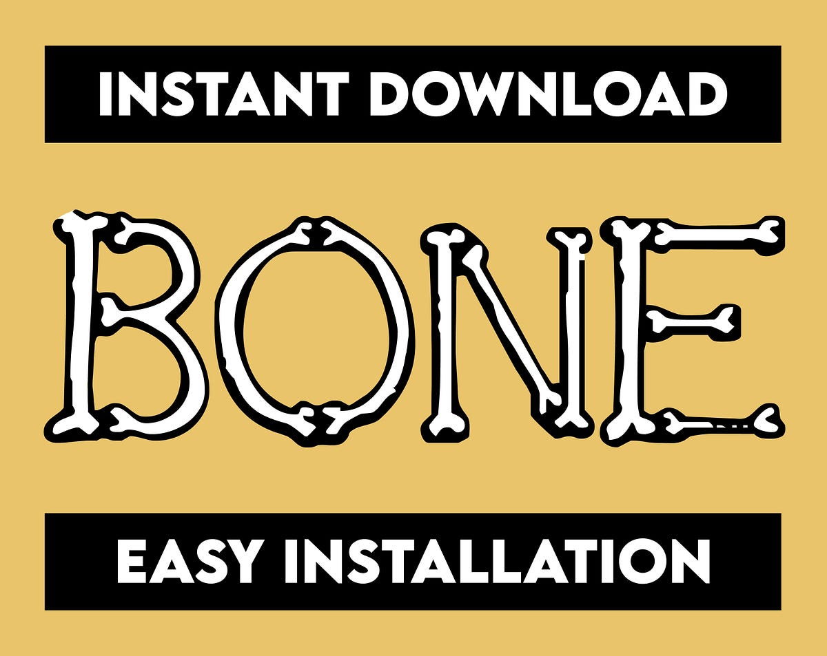 Spook Up Your Designs with Bone Font: The Perfect Typeface for ...