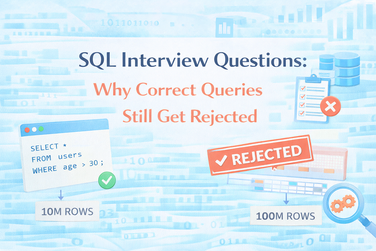 SQL Interview Questions: Why Correct Queries Still Get Rejected | by ...