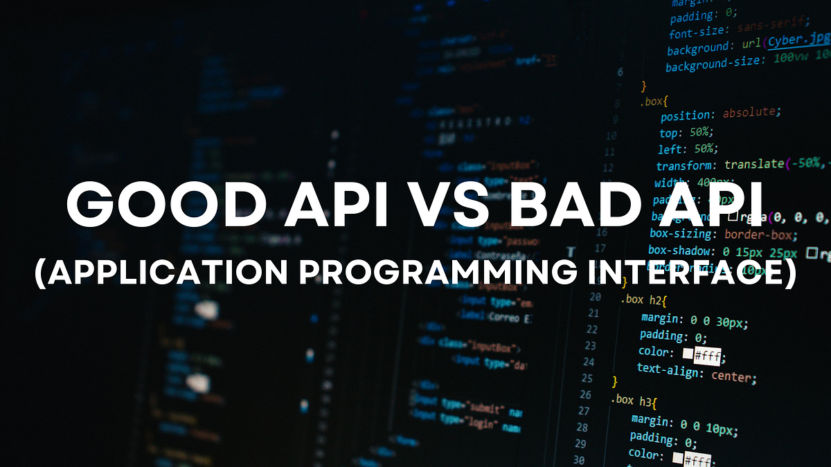 Good vs Bad APIS (Application Programming Interface) | by mmweerarathna | Sep, 2025 | Medium