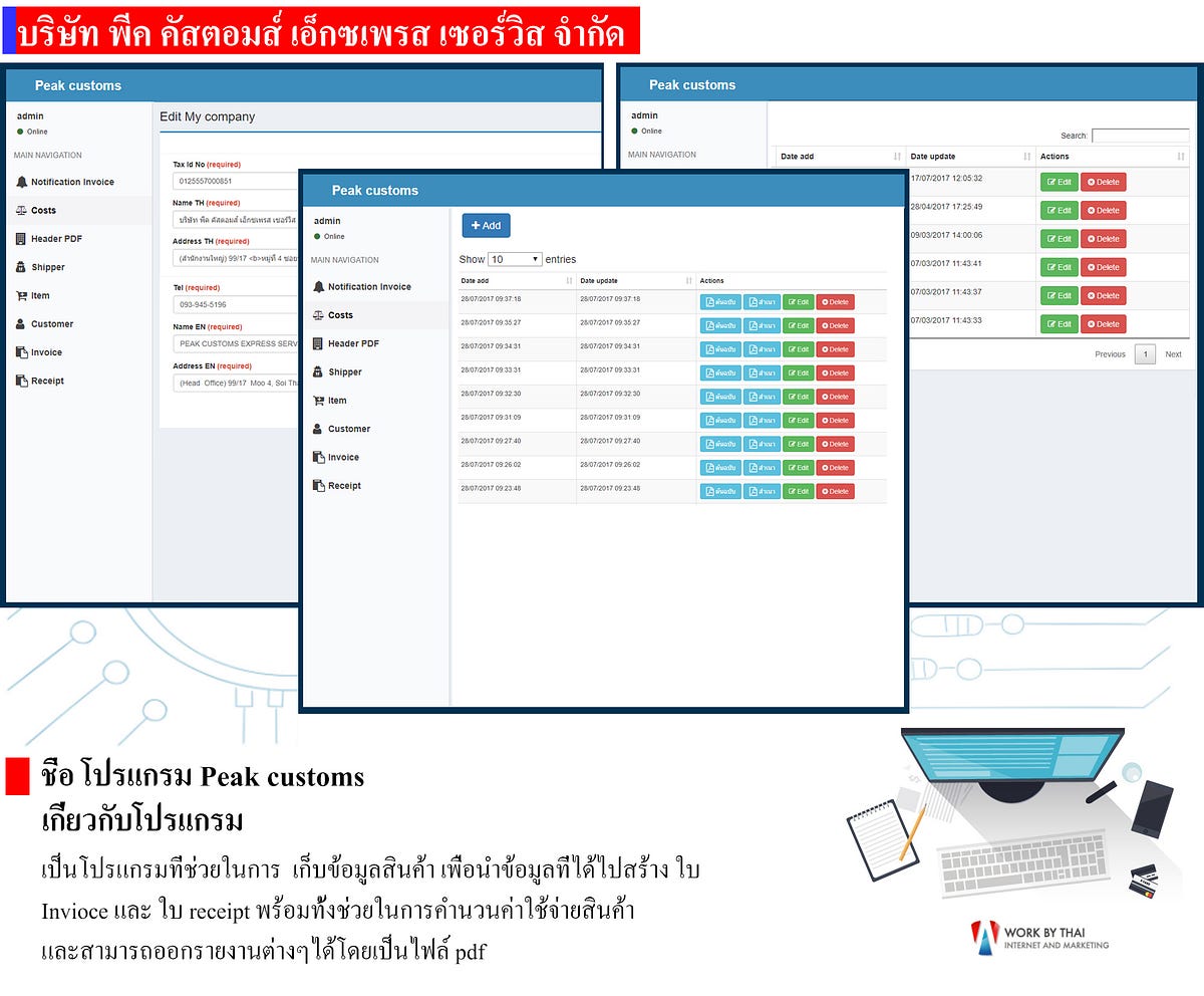 workbythai รับเขียนโปรแกรม Peak customs | by รับเขียนโปรแกรม | Medium