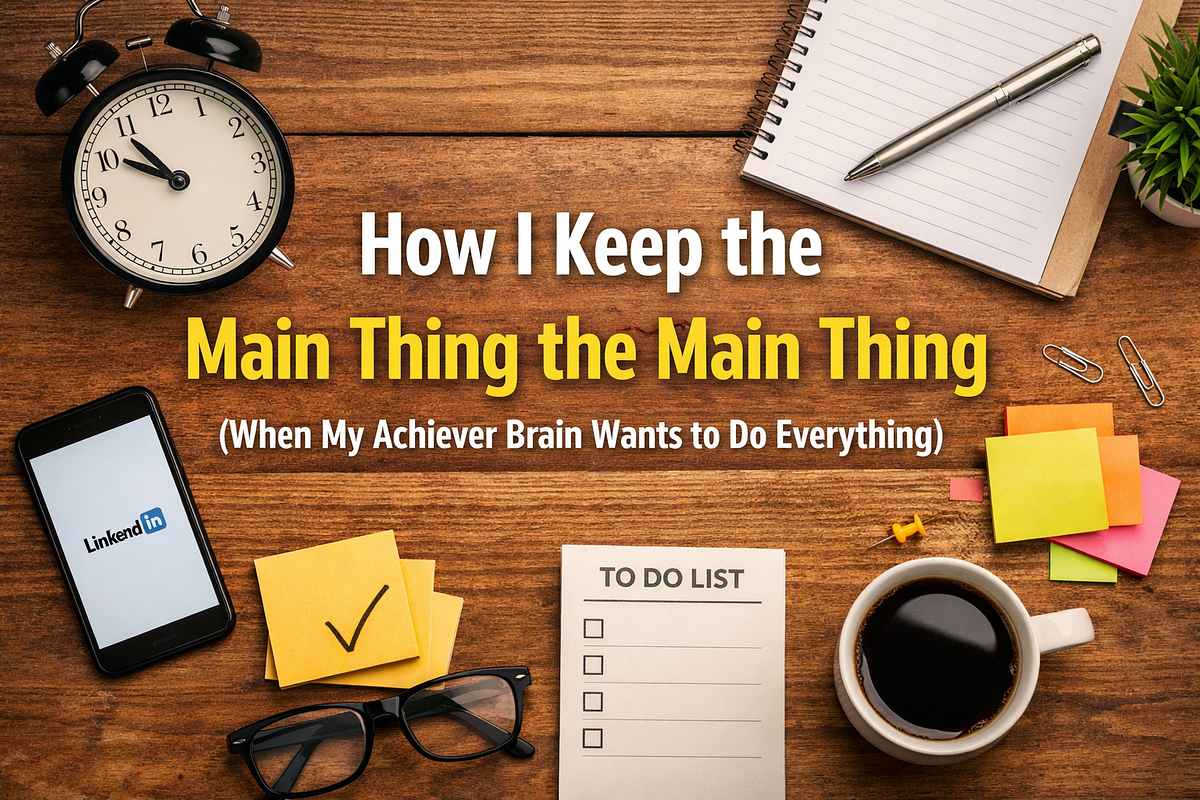 How I Keep the Main Thing the Main Thing (When My Achiever Brain Wants ...