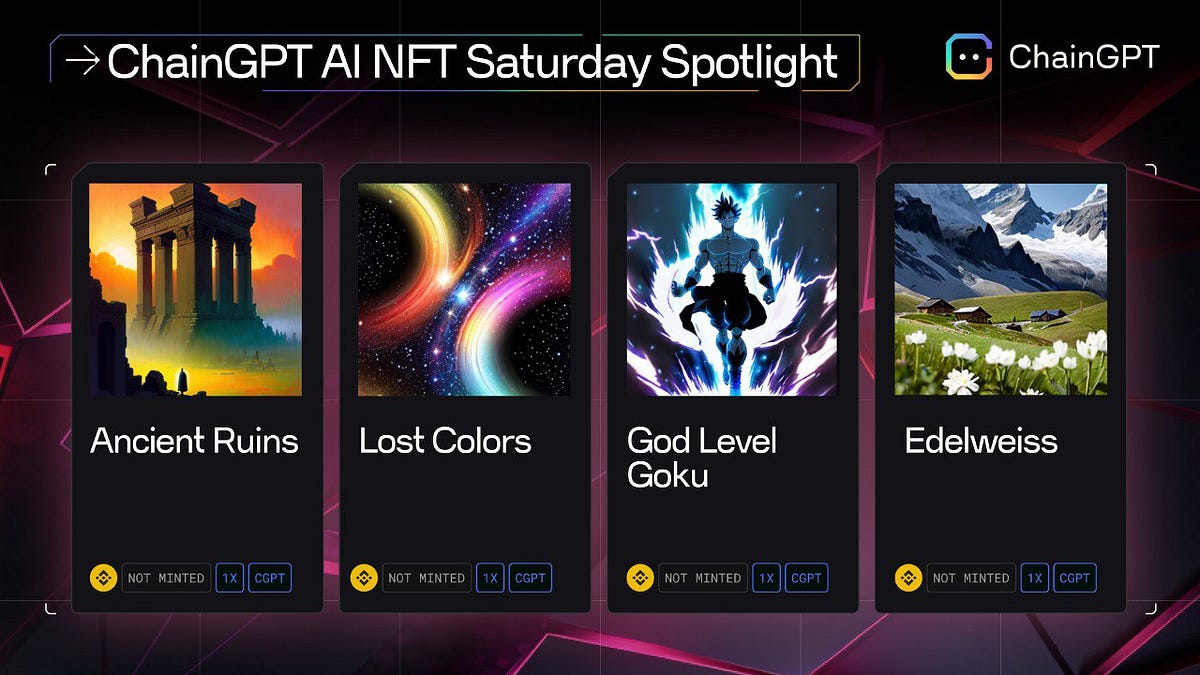 ChainGPT AI NFT Saturday Spotlight: Winners for 01.27. | by ChainGPT | Jan, 2024 | Medium