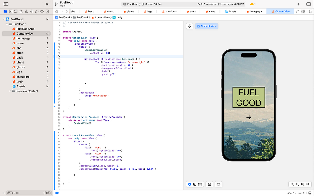 Fuel Good — App Development Final Project | by Sarah Hoover | Medium