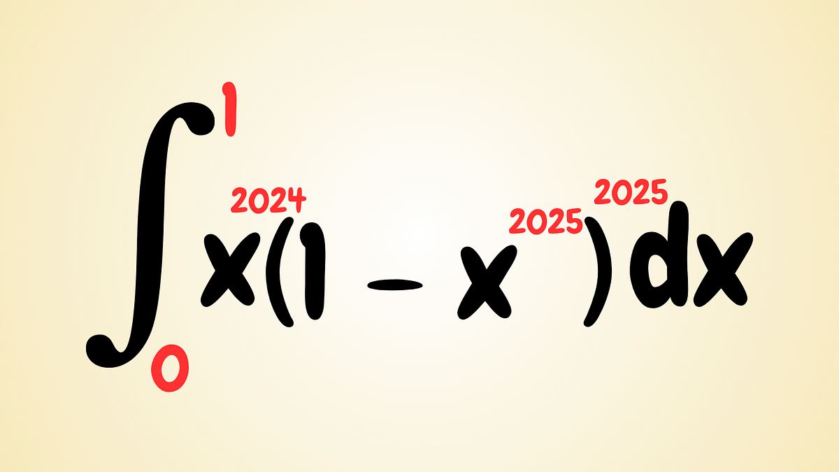 A 2025 Mit Integration Bee Problem By Bl Math Games Medium