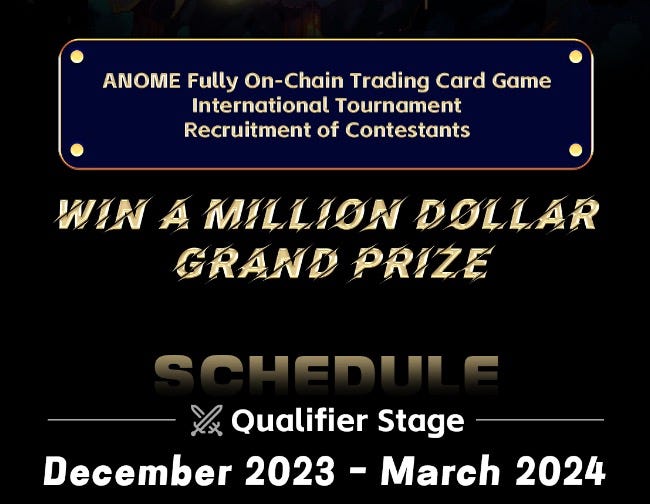 ANOME Fully On-Chain Trading Card Game International Championships ...