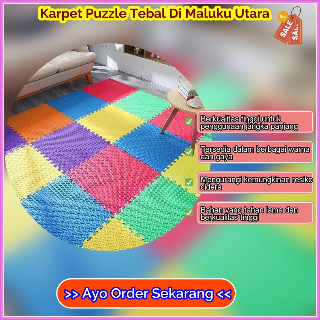 Karpet Puzzle Tebal Di Maluku Utara - Harga Matras Olahraga Sekolah ...
