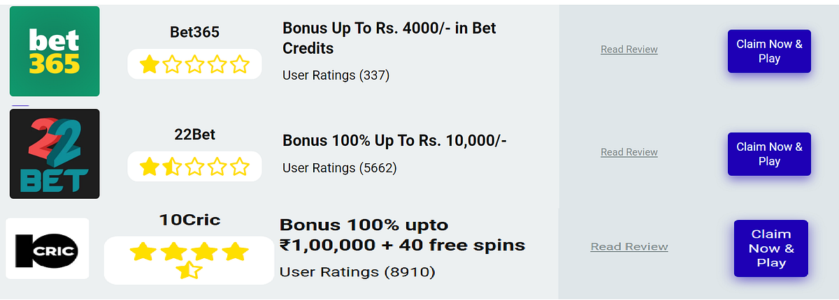 Top 10 Online Betting Sites In India | by Best Betting & Casino Guide ...