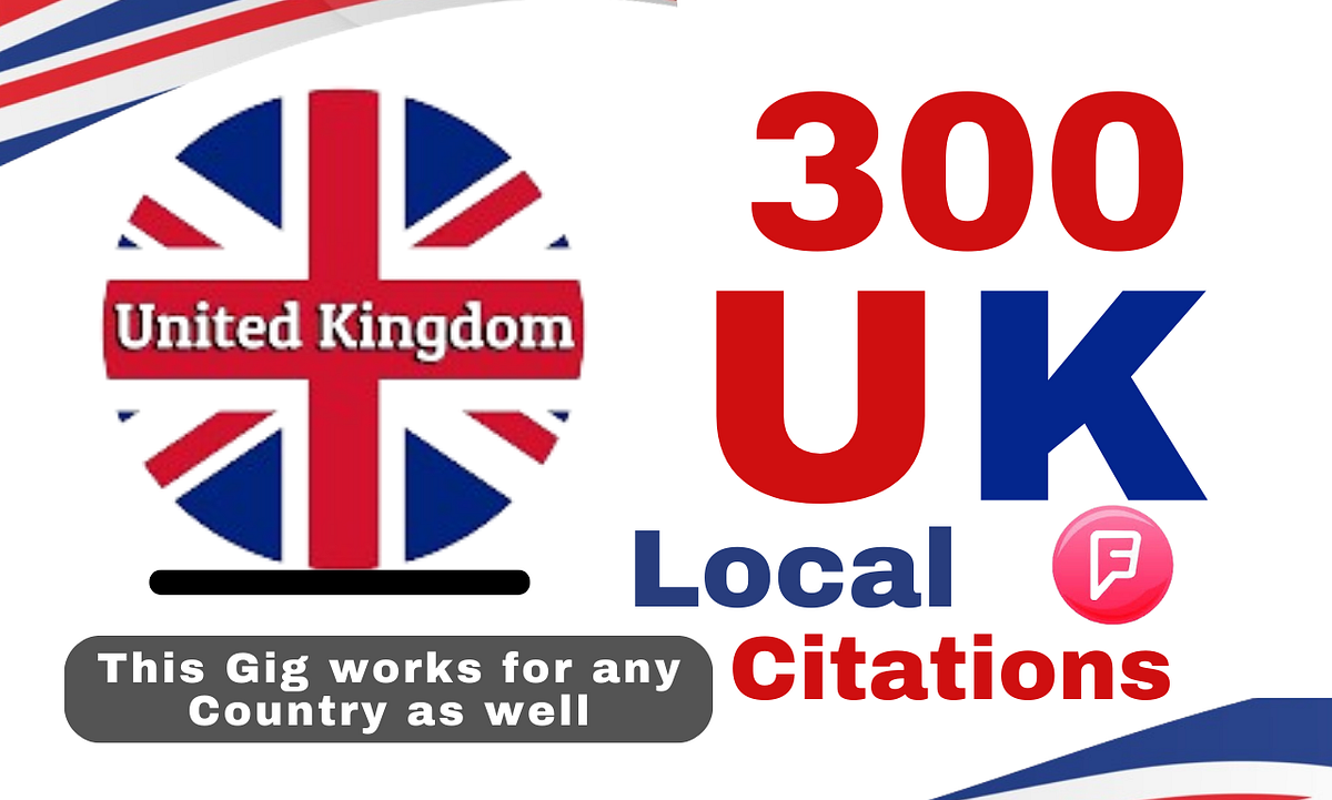 I will create best 300 UK local citations for local seo,gmb ranking ...
