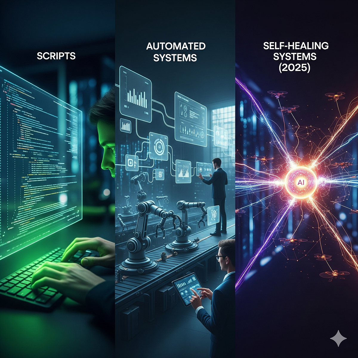 Automation in 2025: From Scripts to Self-Healing Systems | by ...