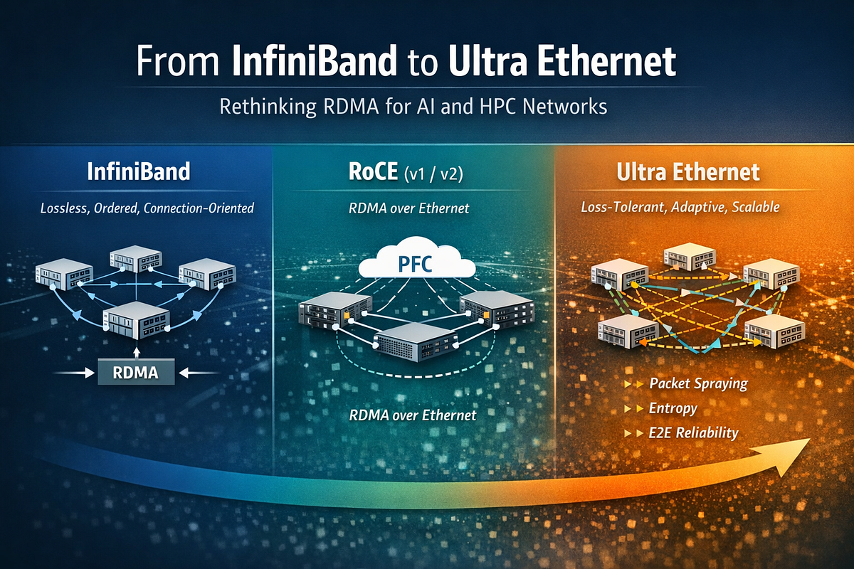 From InfiniBand to Ultra Ethernet Why AI Networks Had to Rethink RDMA ...