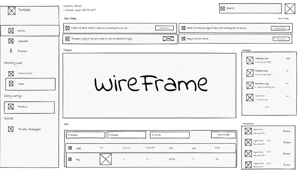 Bridge from UX to UI: Wireframes. As a student designer starting to ...