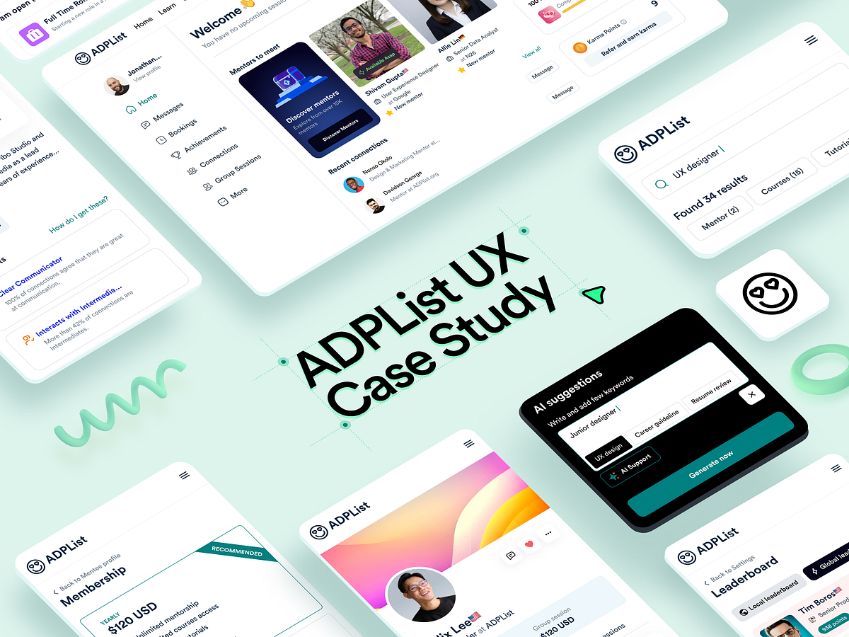 ADPList Service Redesign & Apps Design | by Orbix Studio | Medium
