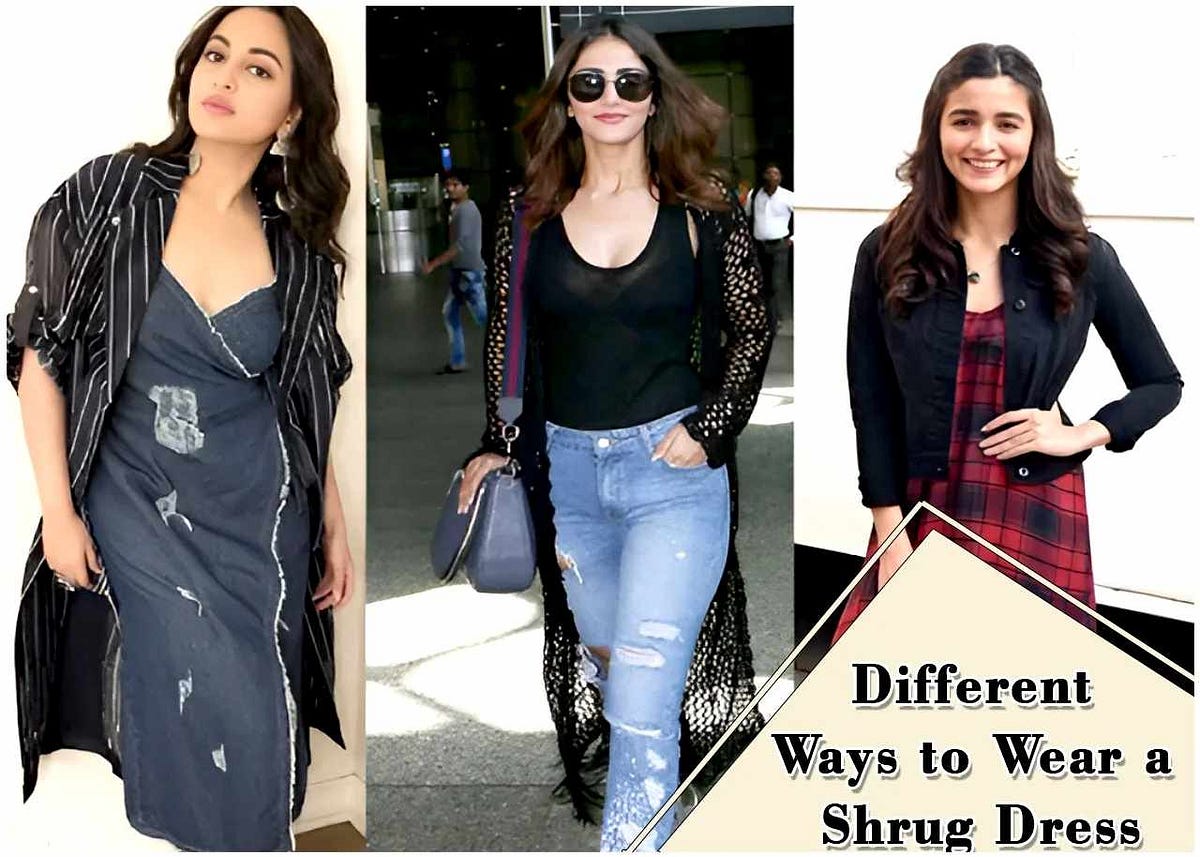 Different Ways to Wear a Shrug Dress | by Jazzlr online fashion store ...