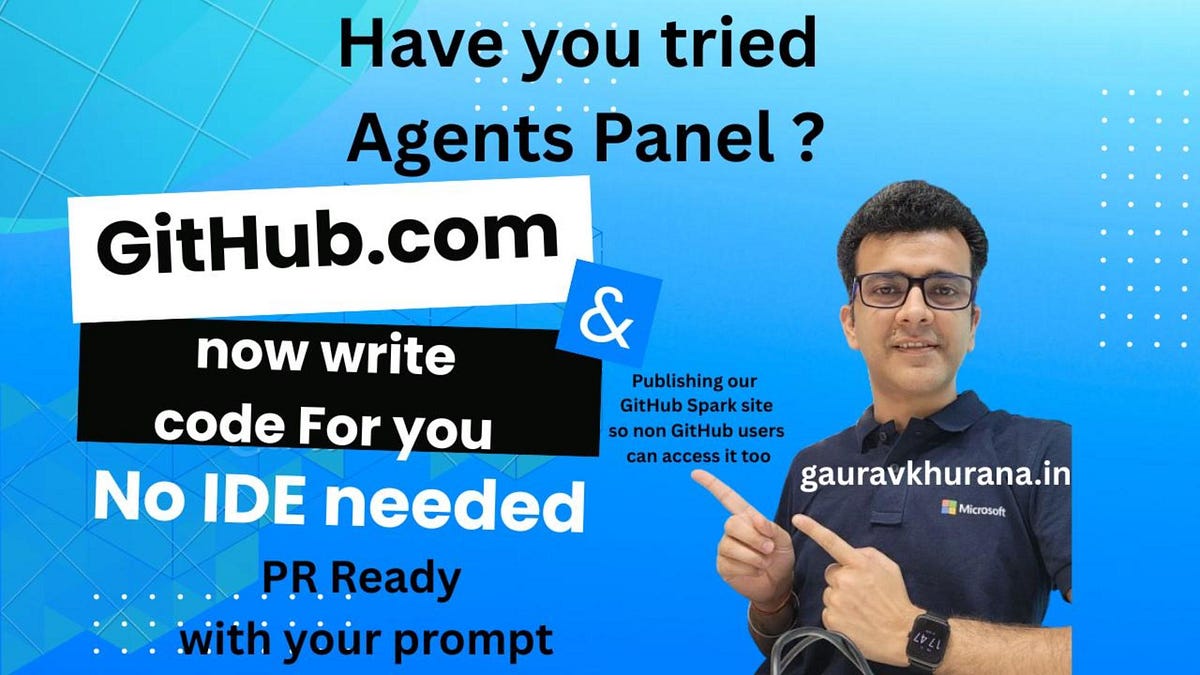 🚀 GitHub Agents — Add code to repo without Opening VS Code or Any IDE from Github.com | by ...