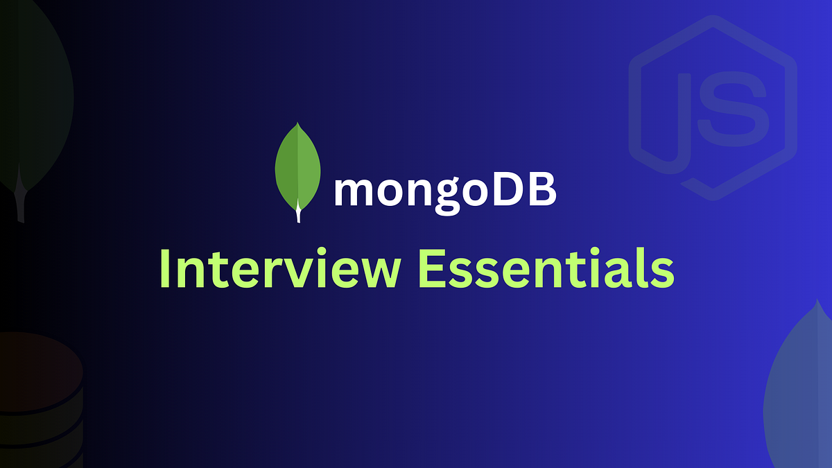 MongoDB Interview Essentials with Node.js | by Profolio Hub | Medium