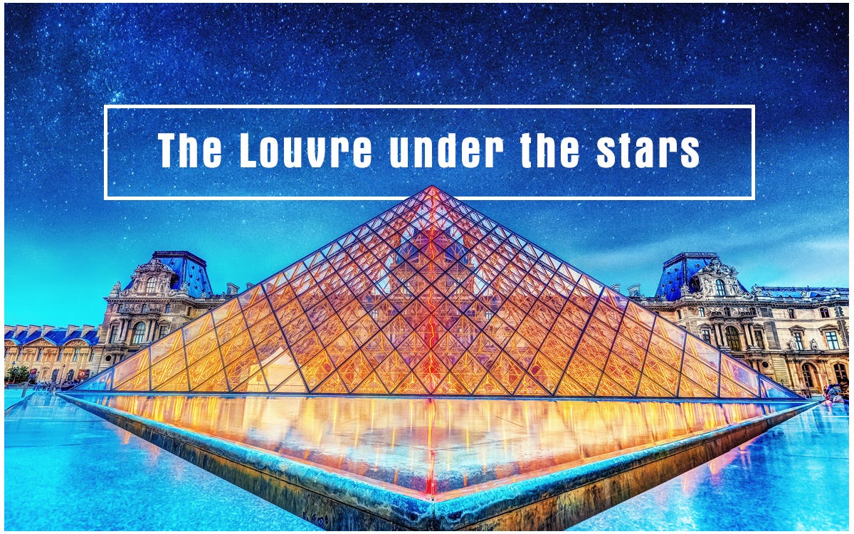 Louvre Pyramid Drawing
