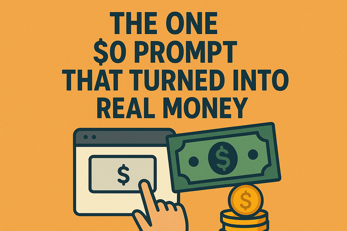 The One $0 Prompt That Turned Into Real Money | by Muhammad Nouman ...