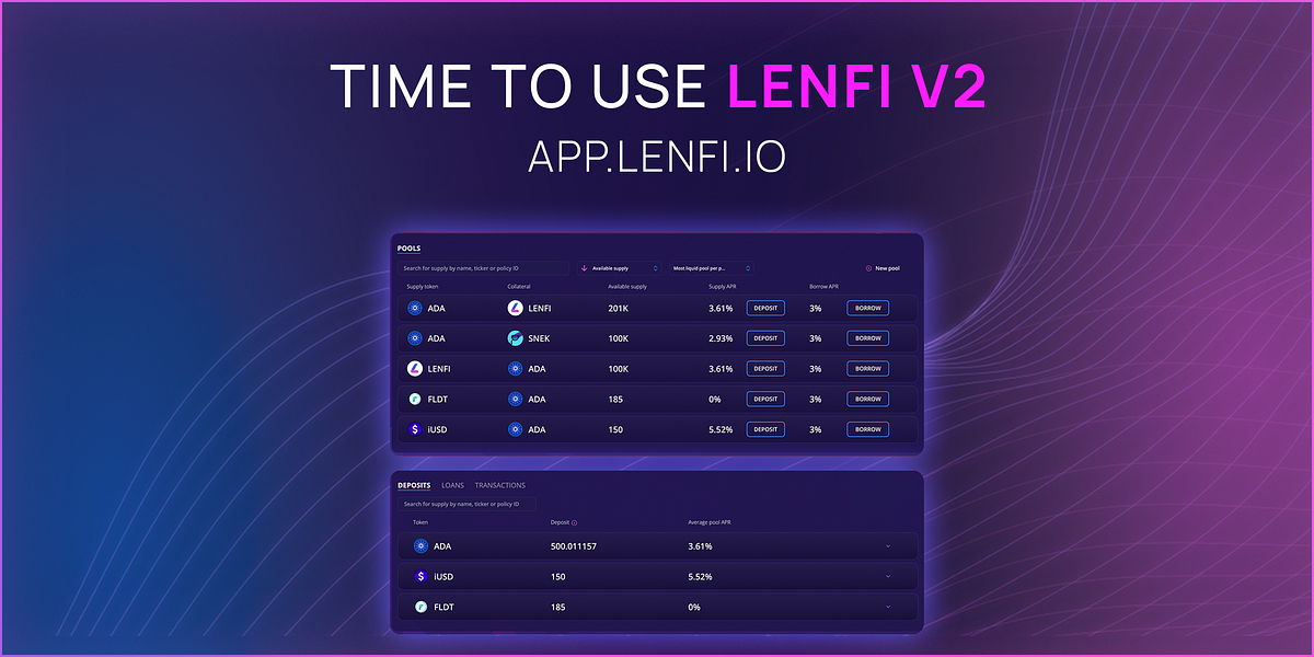 Lenfi V2: A New Chapter in Cardano’s DeFi Ecosystem | by Lenfi | Medium