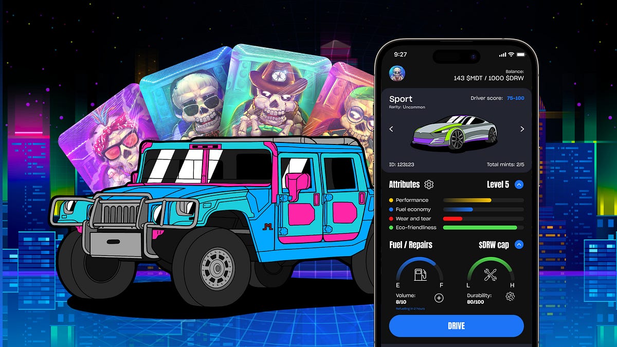 Drive2Earn Meta drive Rolling bones | by Paul Johnson | Medium